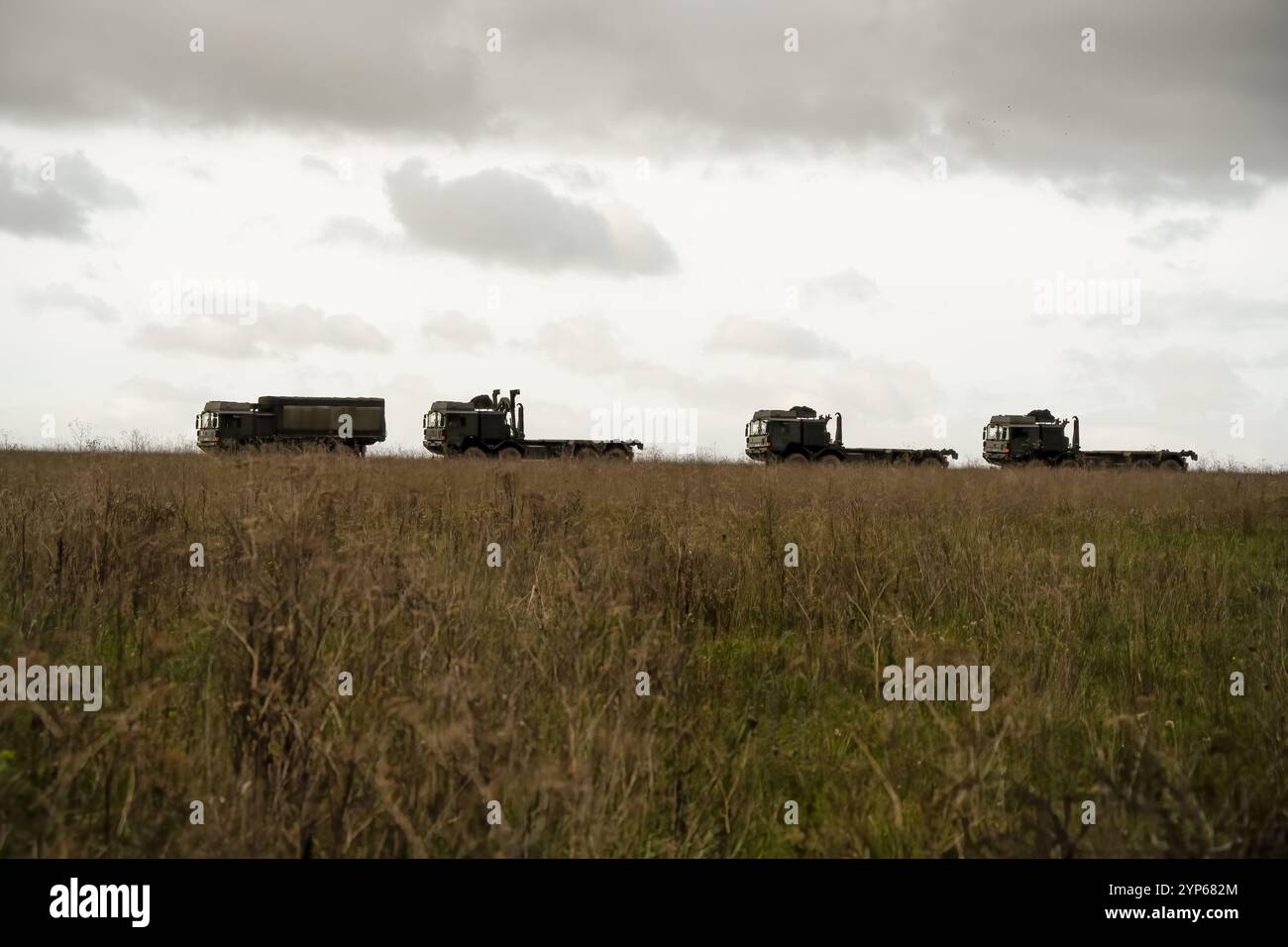 British army military utility vehicles in action Stock Photo - Alamy