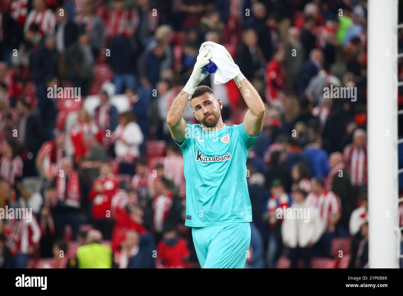 Bilbao, Spain, 28th November, 2024: Athletic Club's goalkeeper Unai ...