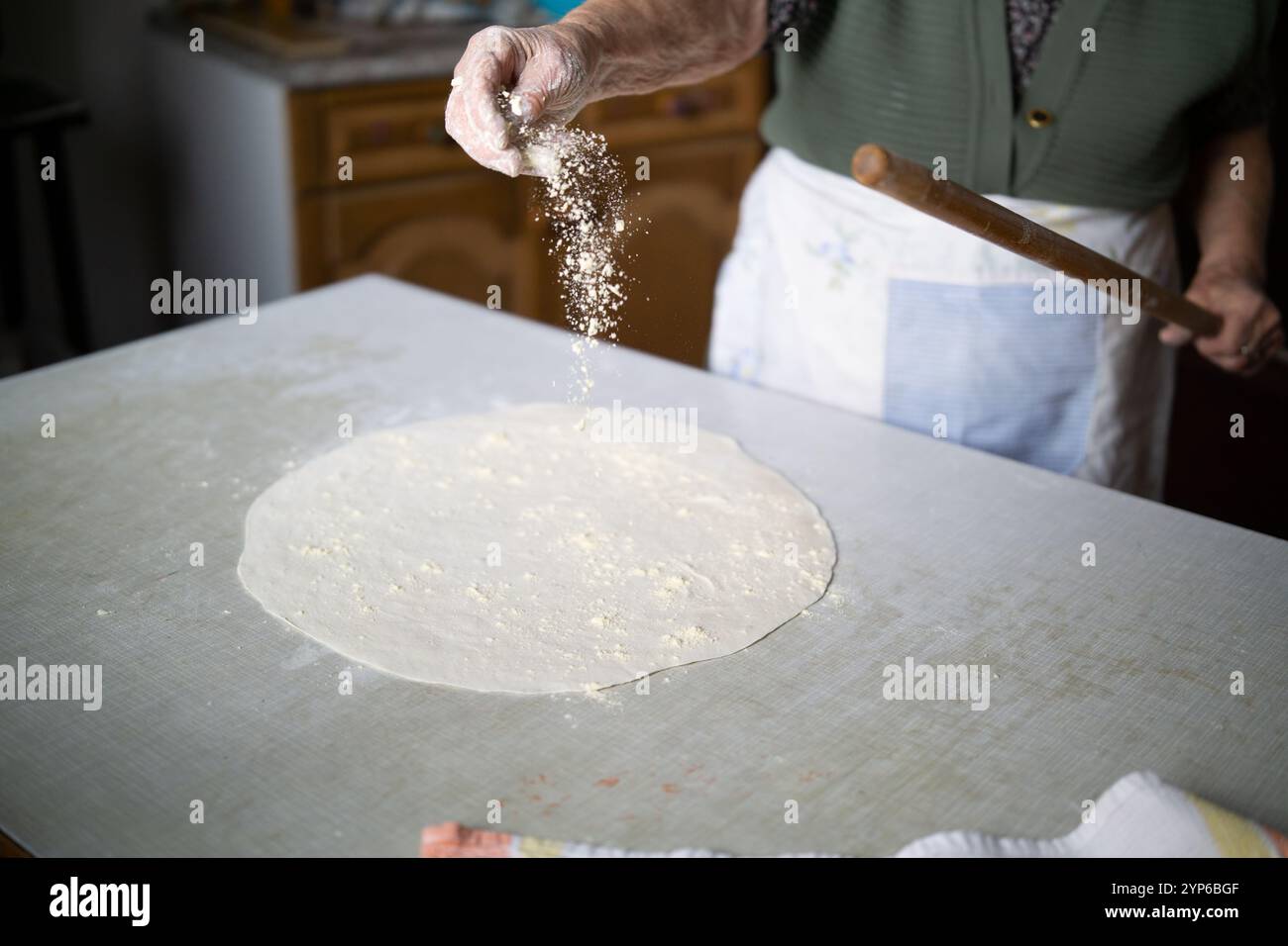 Close up dough rolling hi-res stock photography and images - Alamy
