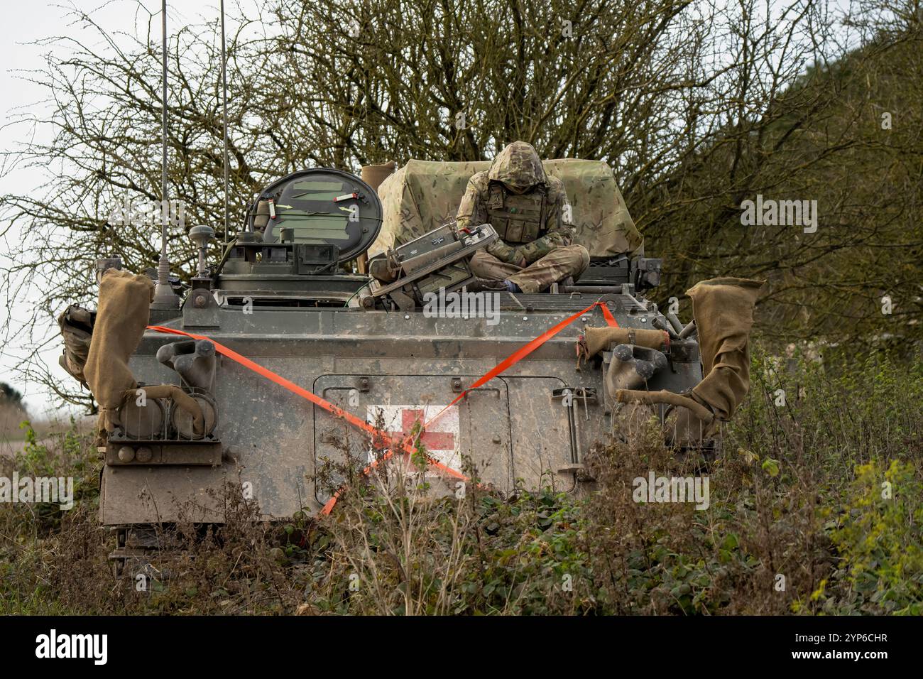 British army Bulldog FV432 tank on a military exercise Stock Photo - Alamy