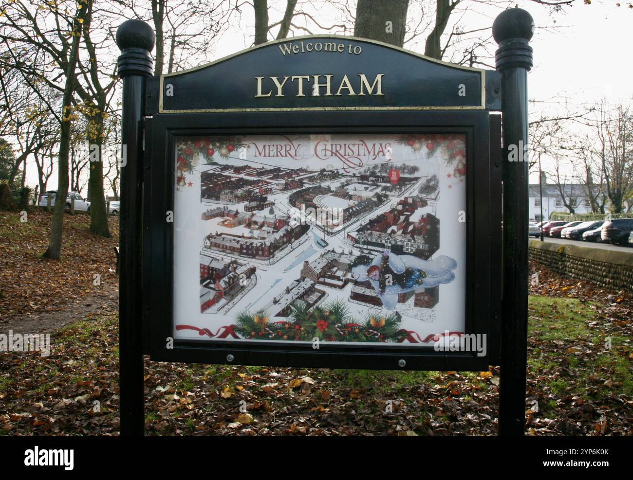 A street map in the centre of Lytham in Lancashire, United Kingdom ...