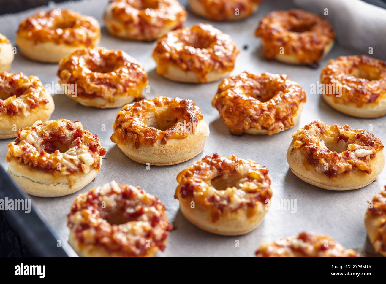 Pizza ham mini pepperoni hi-res stock photography and images - Alamy