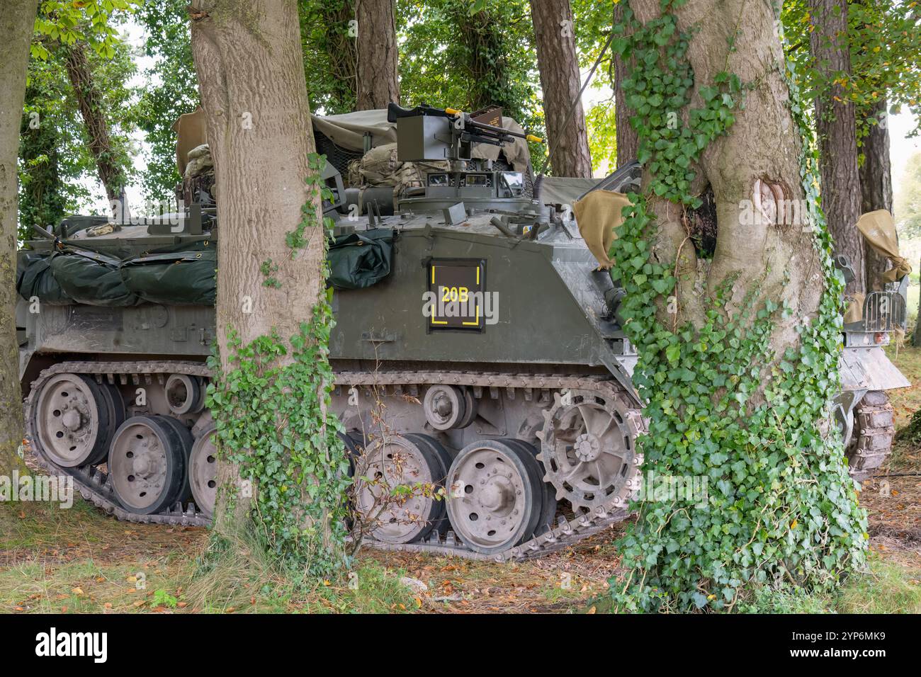 British army Warrior FV510 IFV in action on a military exercise Stock ...