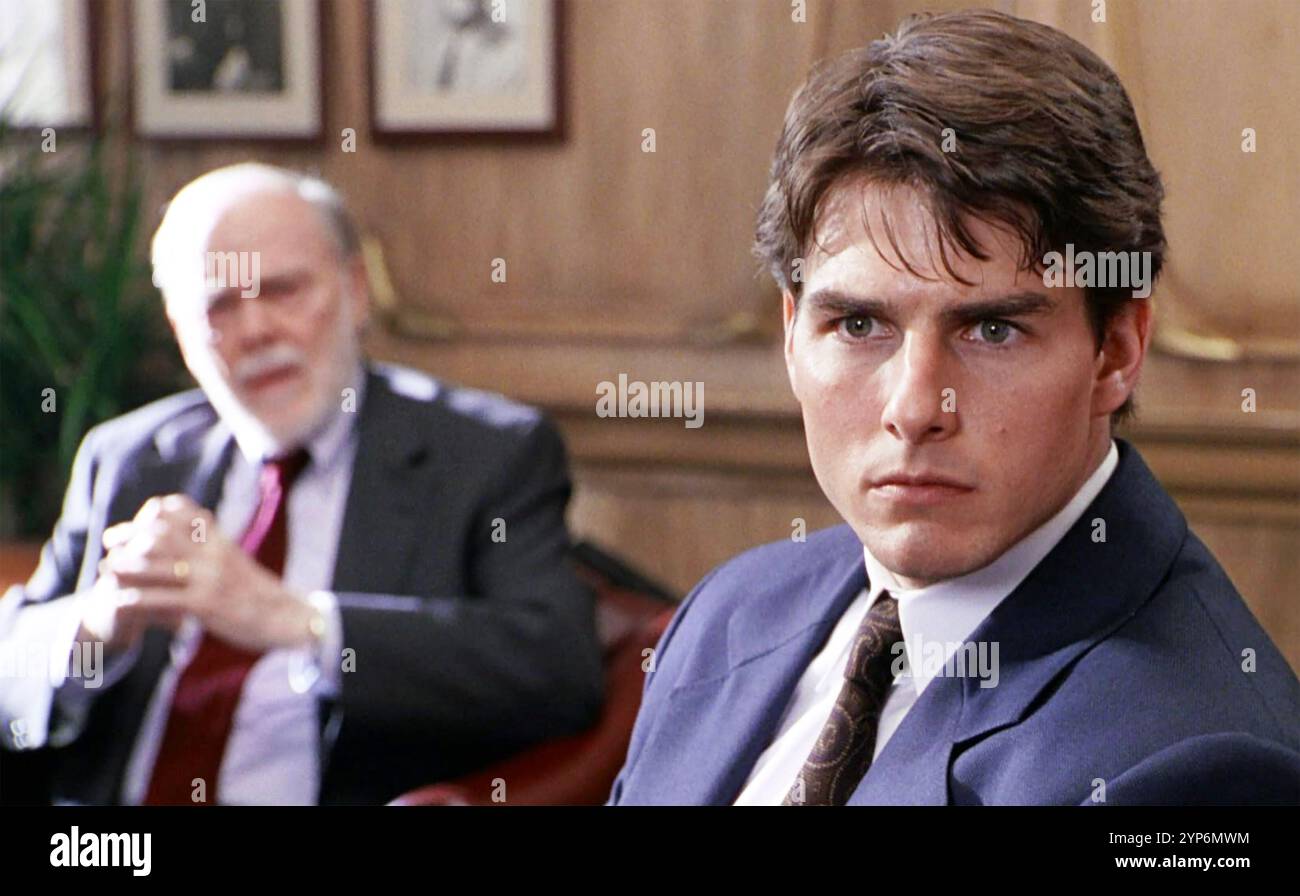THE FIRM 1993 Paramount Pictures film with Tom Cruise at left as law graduate Mitch McDeere and ...