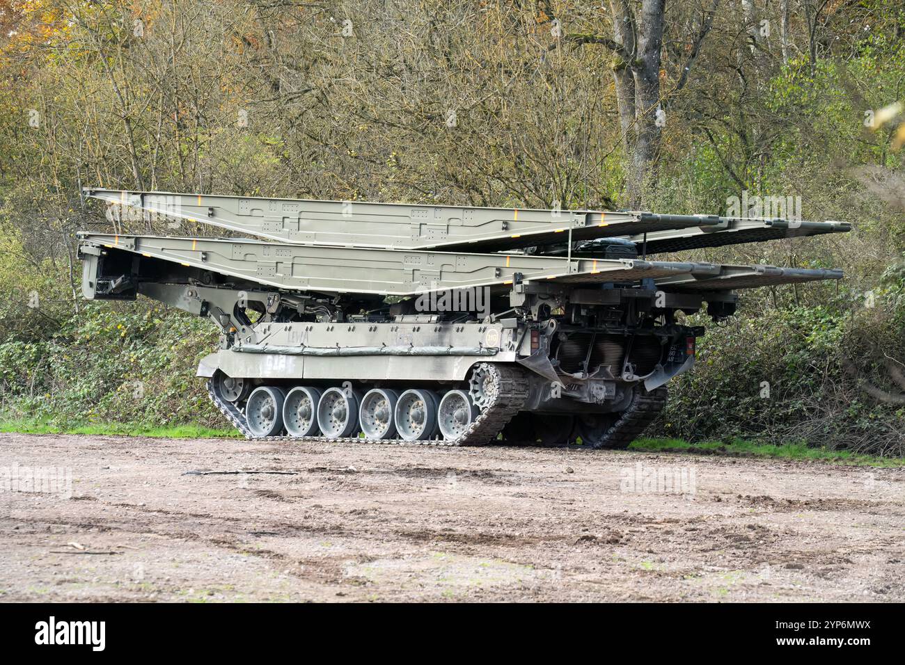 Challenger Titan tank bridge laying vehicle Stock Photo - Alamy