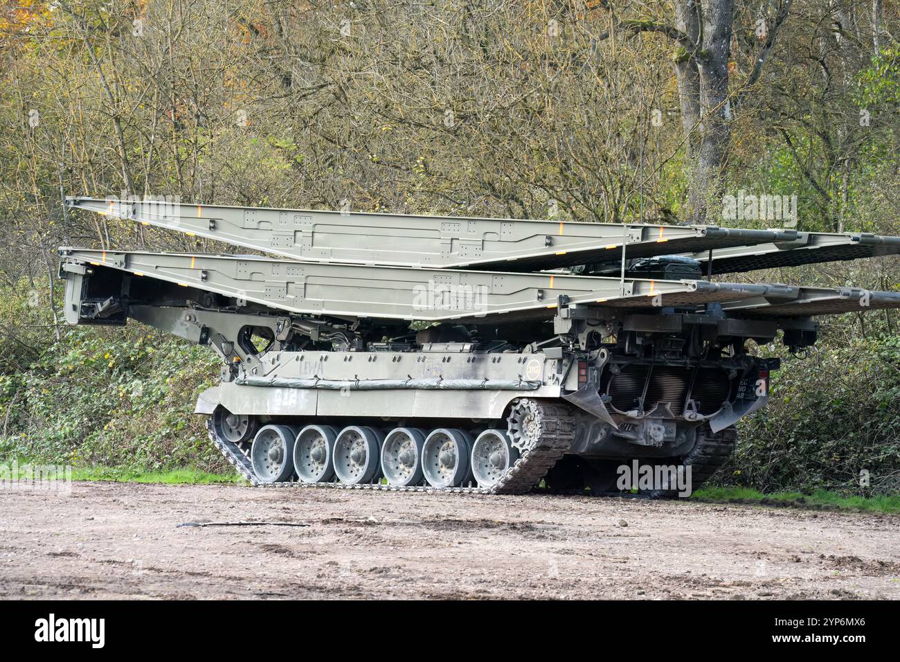 Challenger Titan tank bridge laying vehicle Stock Photo - Alamy