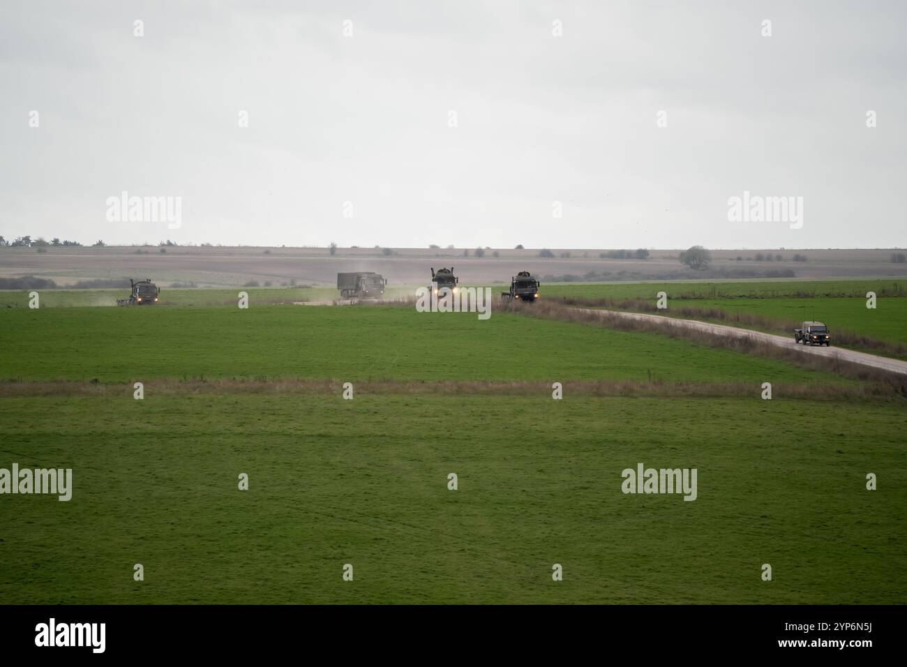 British army military utility vehicles in action Stock Photo - Alamy