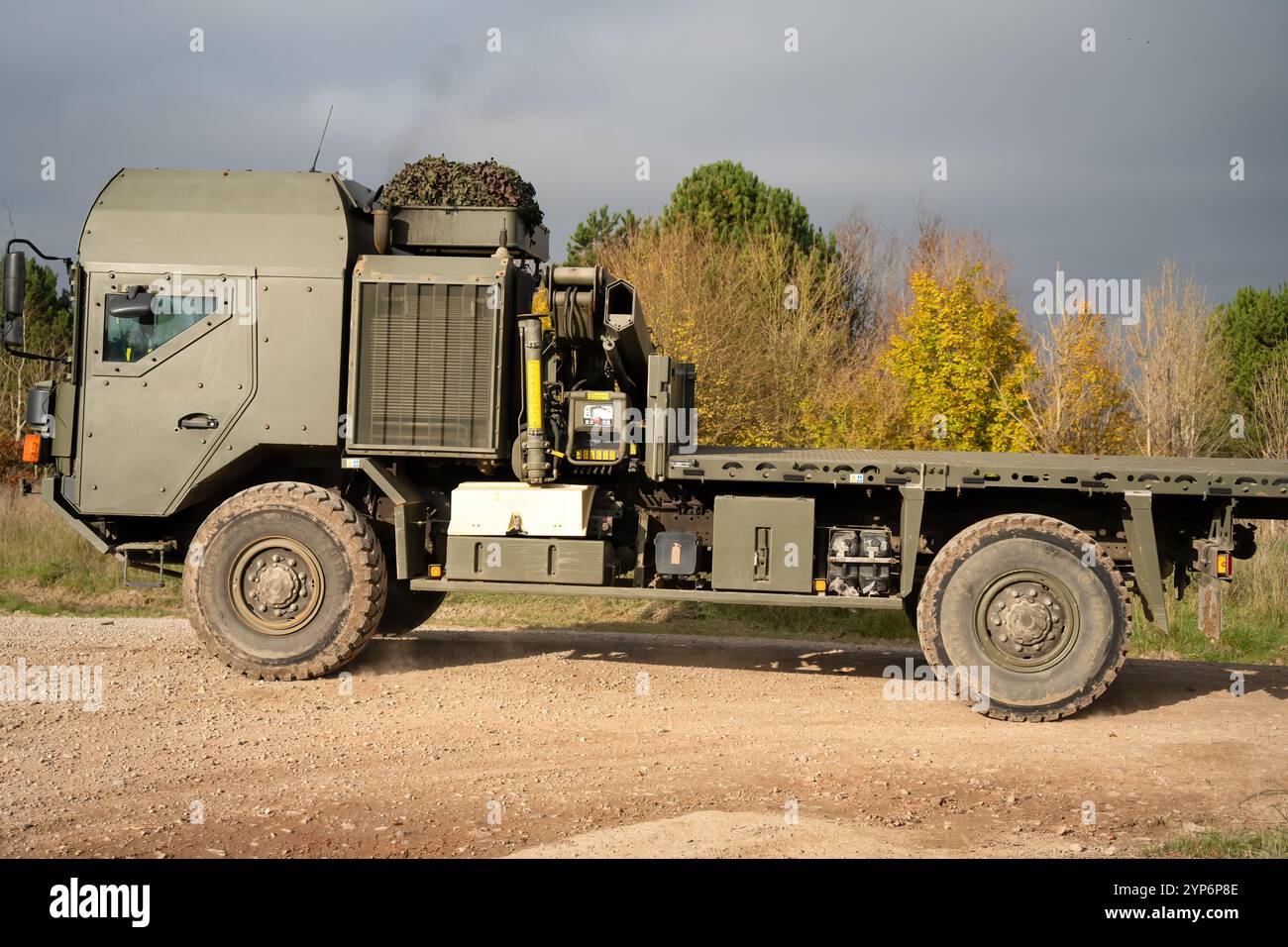 British army military utility vehicles in action Stock Photo - Alamy