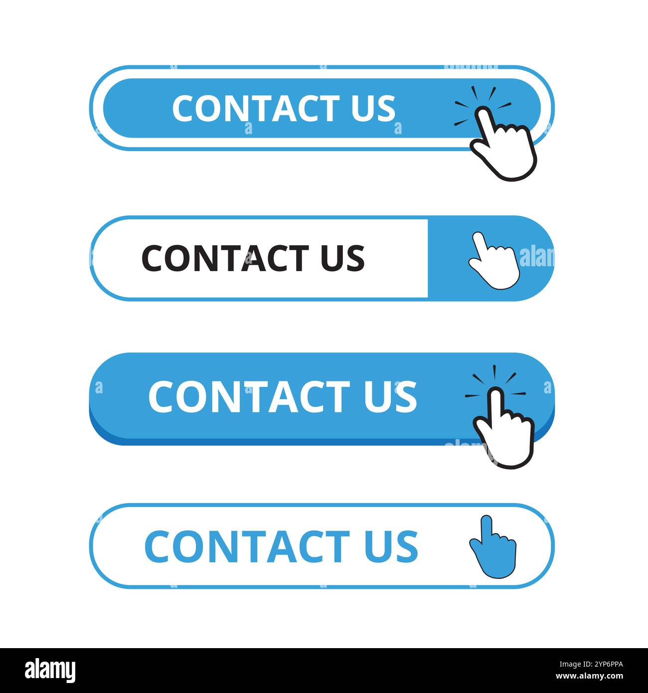Contact us concept hand Cut Out Stock Images & Pictures - Alamy