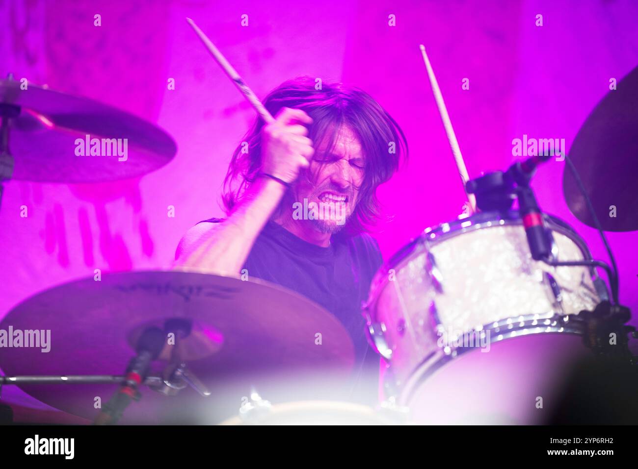 German punk rock band, Donots, performing at the Huxleys Neue Welt in ...