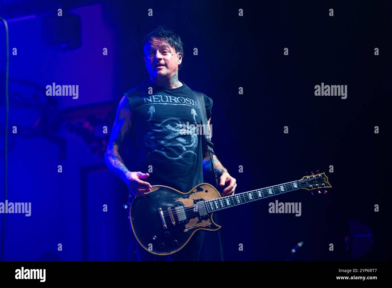 German punk rock band, Donots, performing at the Huxleys Neue Welt in ...