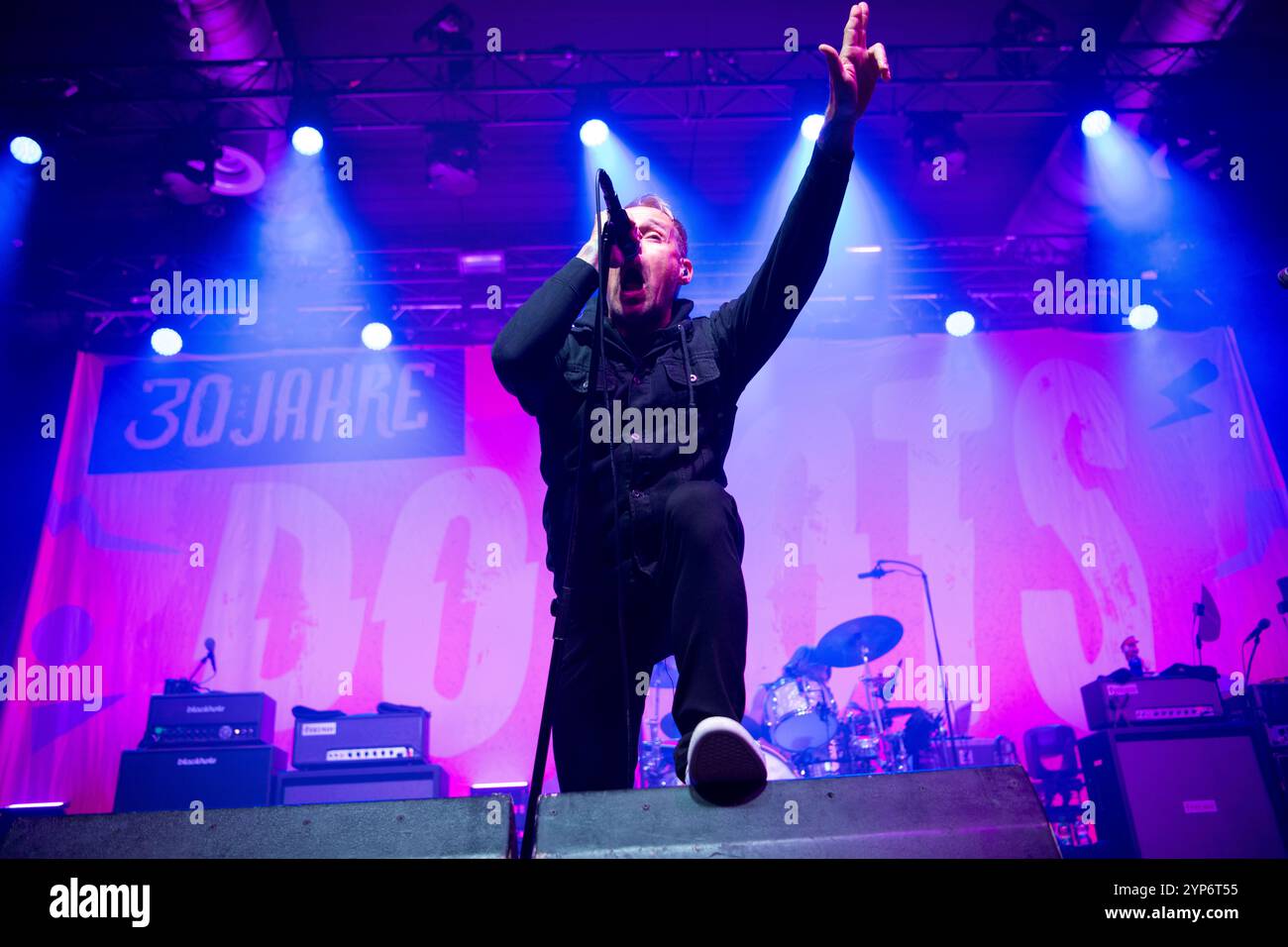 German punk rock band, Donots, performing at the Huxleys Neue Welt in ...