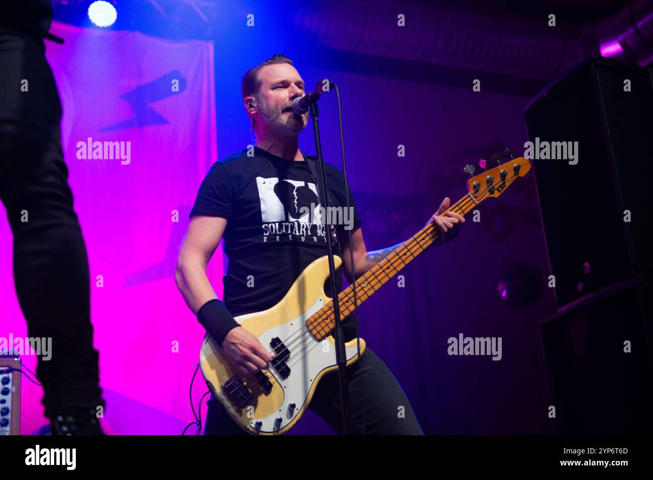 German punk rock band, Donots, performing at the Huxleys Neue Welt in ...