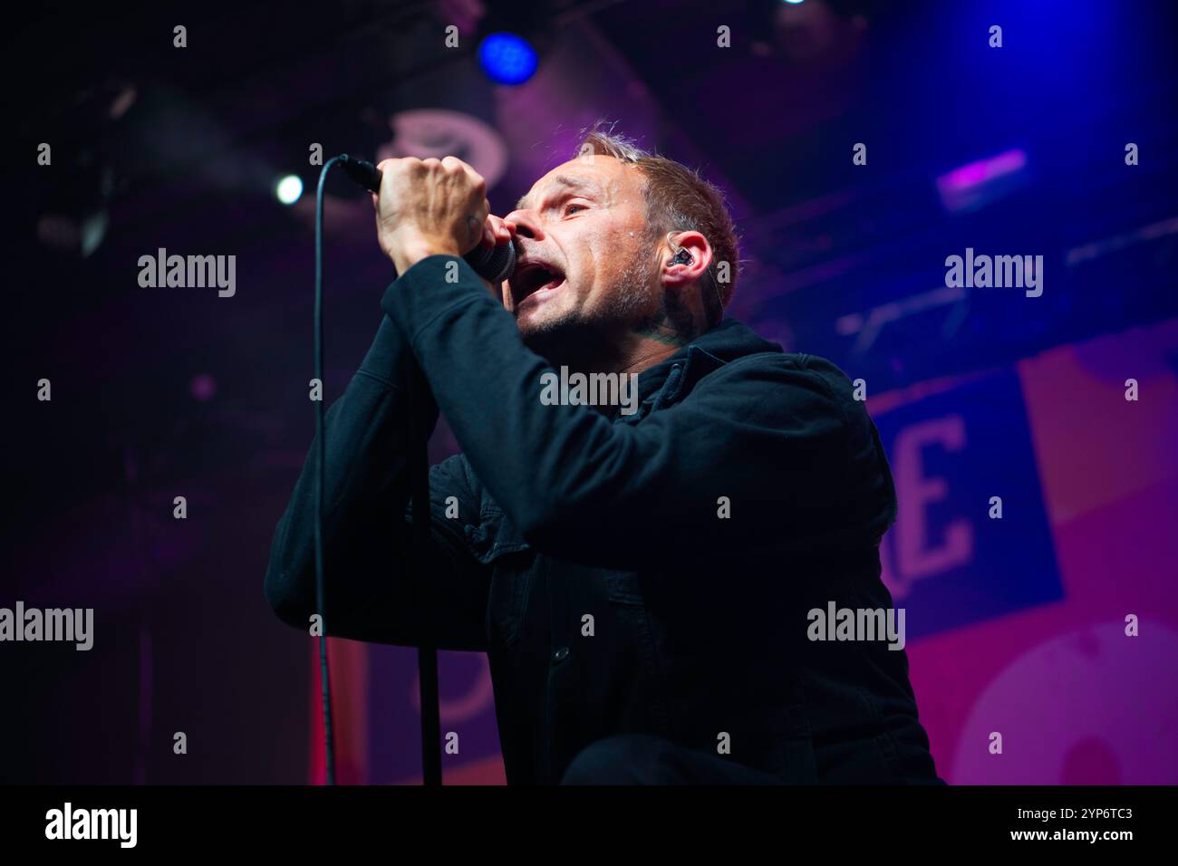 German punk rock band, Donots, performing at the Huxleys Neue Welt in ...