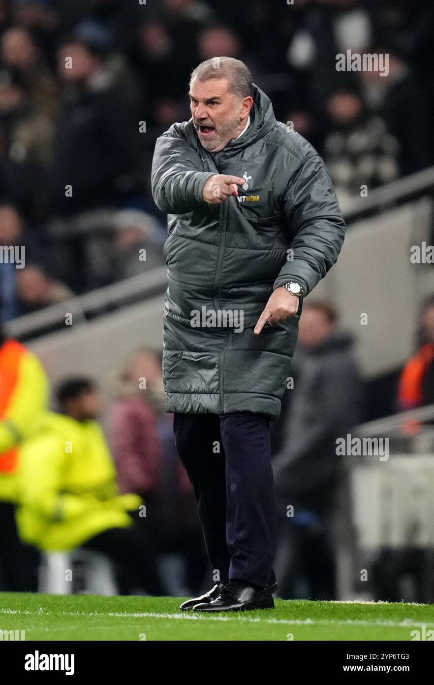 Tottenham Hotspur manager Ange Postecoglou on the touchline during the ...