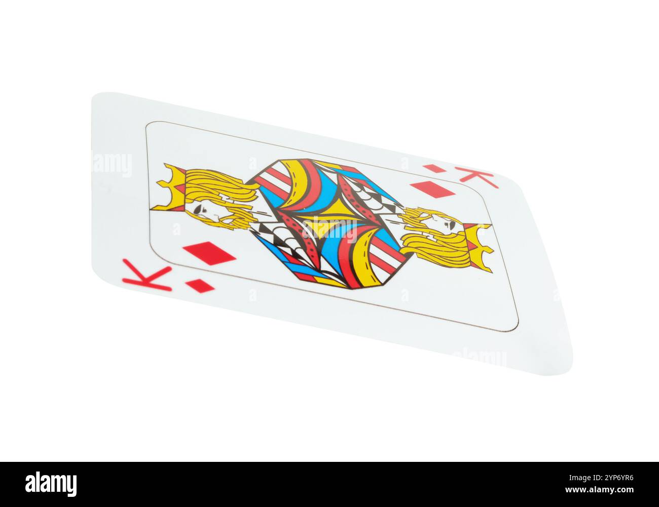 Poker game. One playing card isolated on white Stock Photo - Alamy
