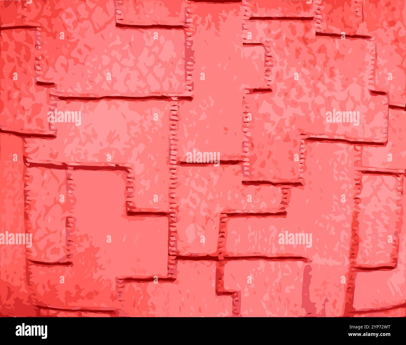 Vector illustration of fabric background with geometric pattern ...