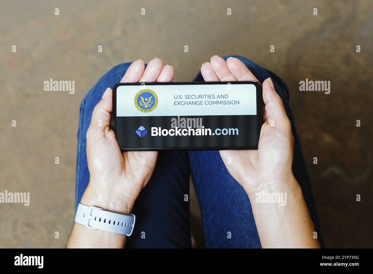 In this photo illustration, the Securities and Exchange Commission (SEC ...