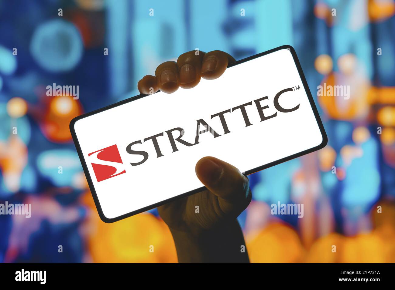 In this photo illustration, the Strattec Security Corporation logo is ...