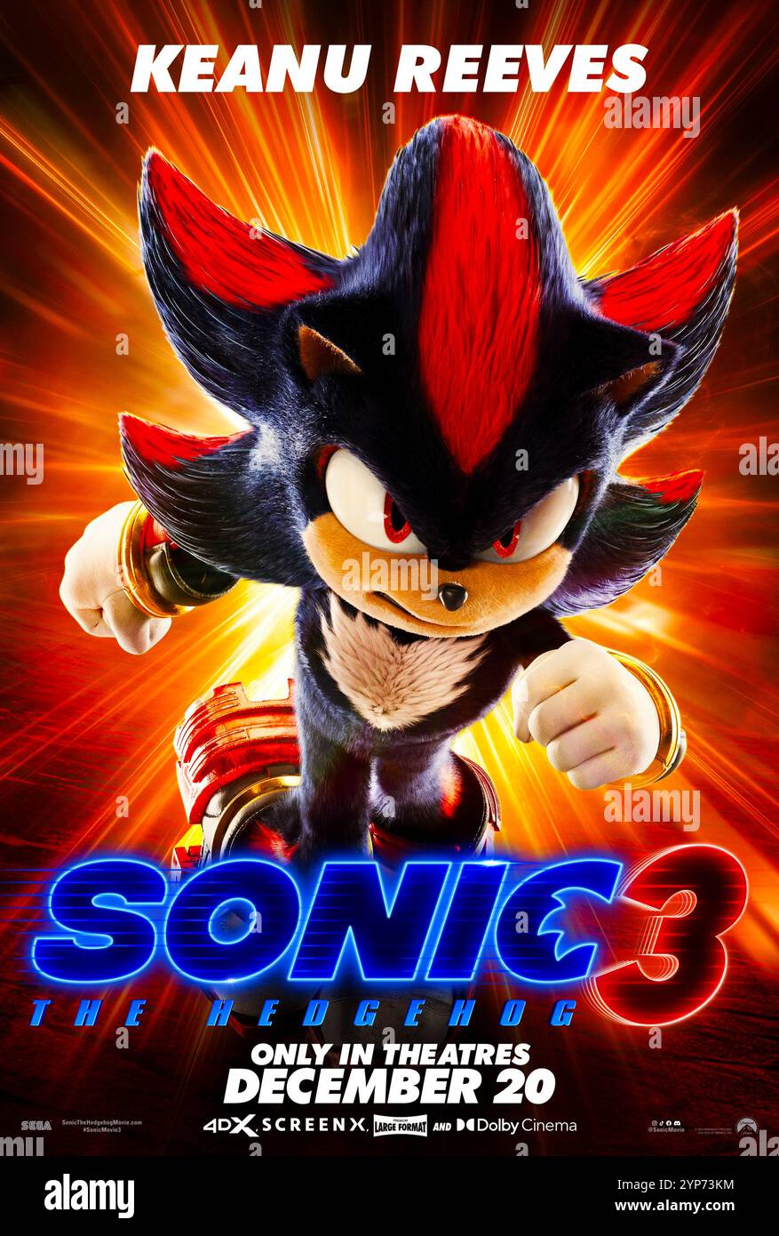 Sonic the Hedgehog 3 (2024) directed by Jeff Fowler and starring Keanu ...