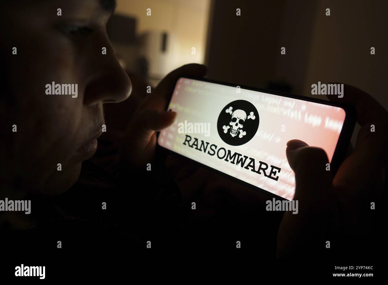 Ransomware is a type of personal data hijacking malware Stock Photo - Alamy