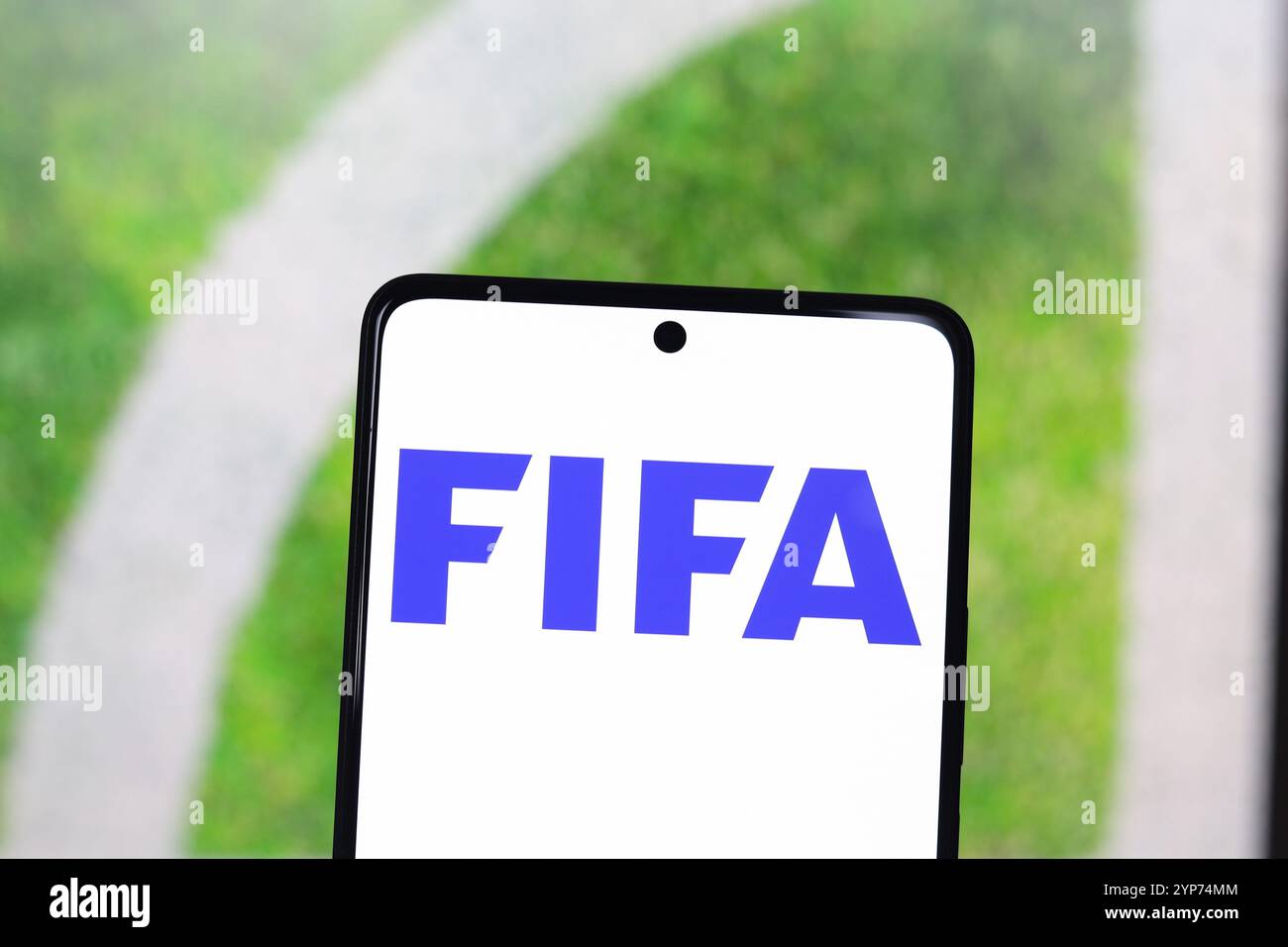 In this photo illustration, the Federation Internationale de Football ...