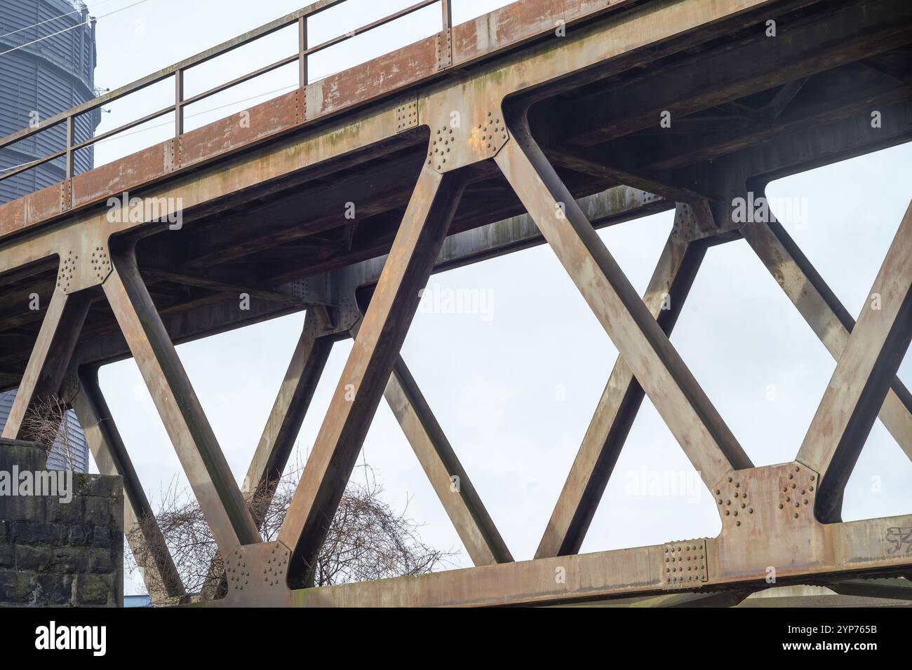 Details of a rusty bridge Stock Photo - Alamy