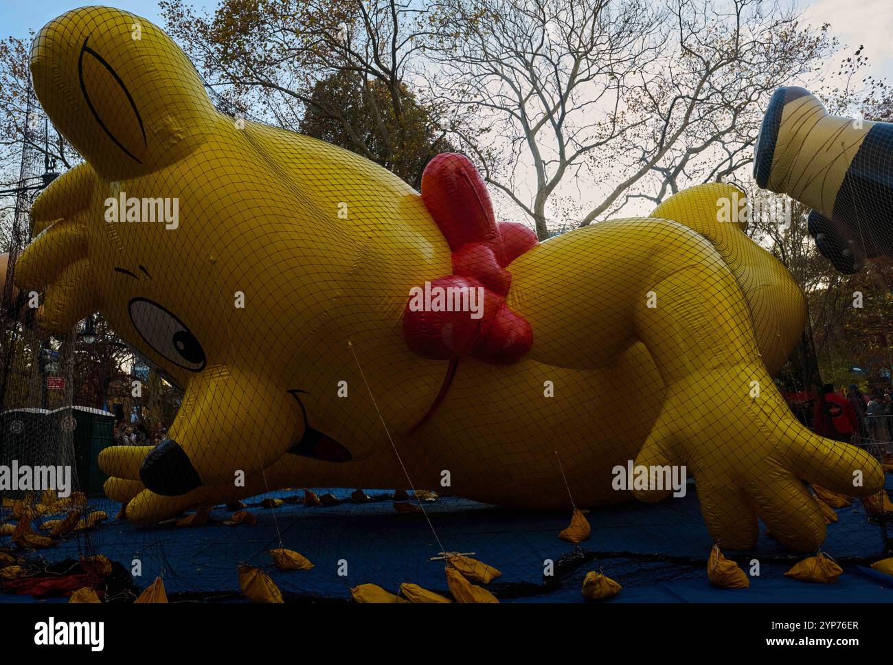 New York, New York, USA. 27th Nov, 2024. Haribo Goldbear balloon is ...