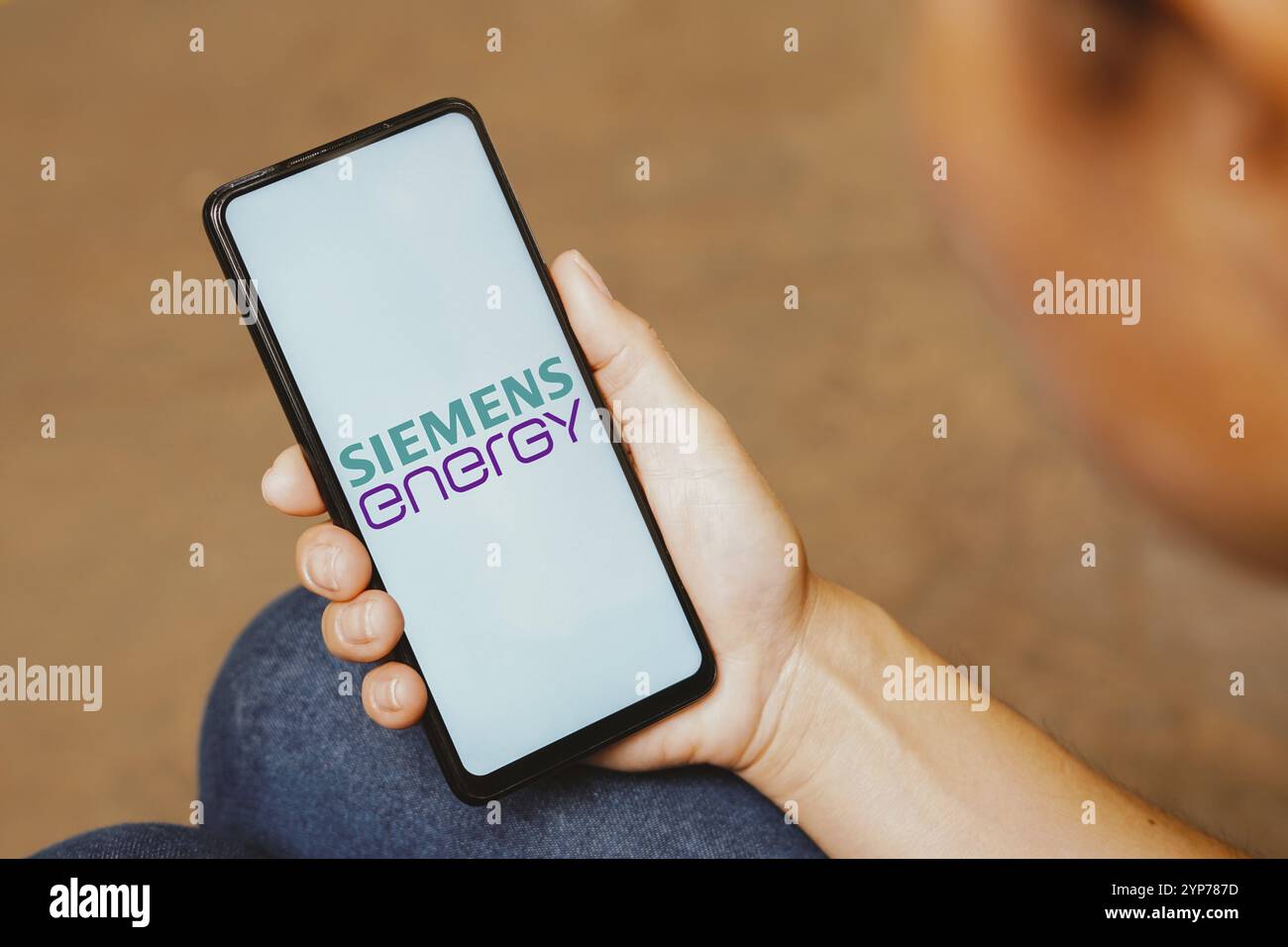 In this photo illustration, the Siemens Energy AG logo is displayed on ...