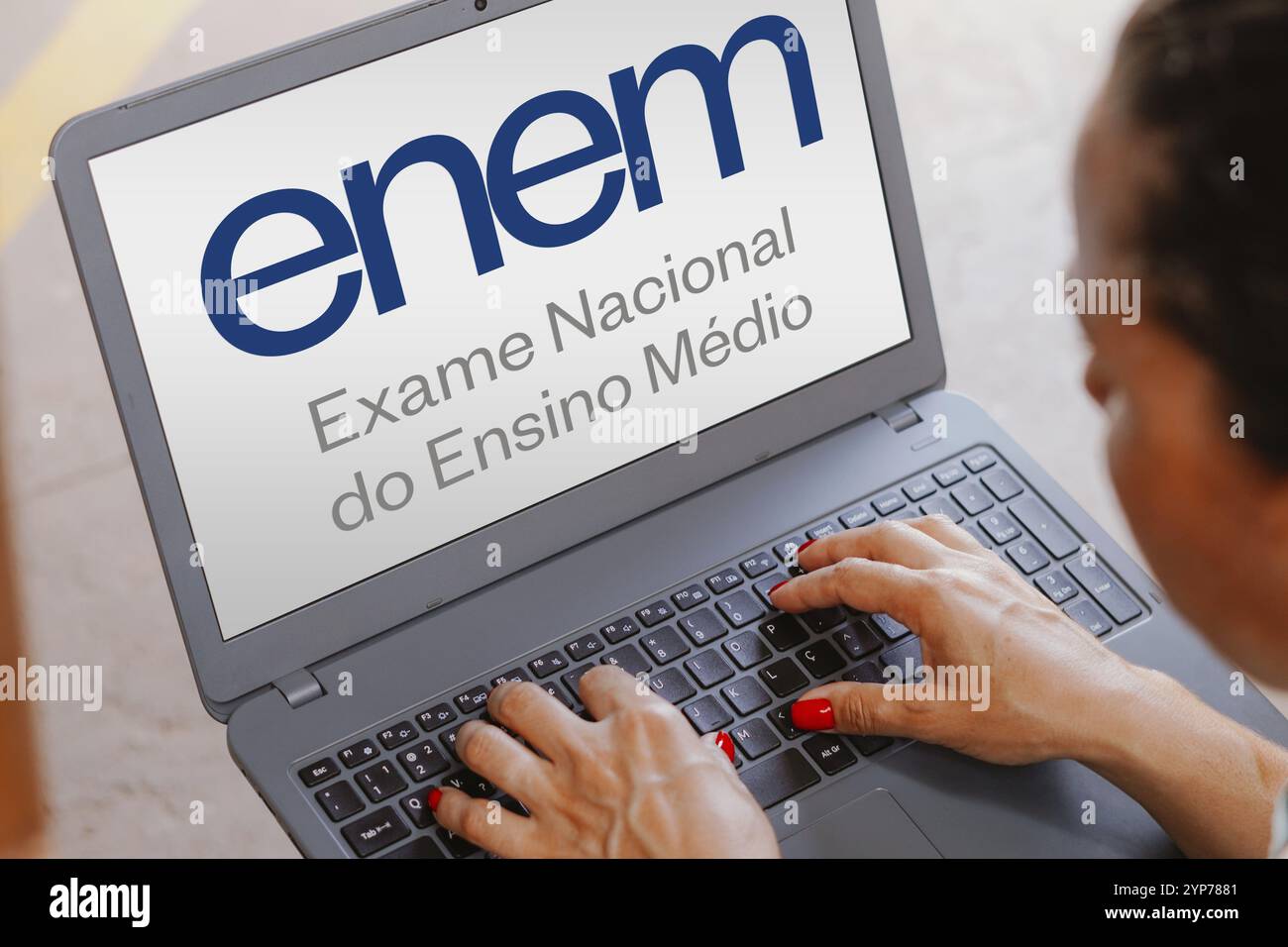 In this photo illustration, the Exame Nacional do Ensino Medio (Enem ...