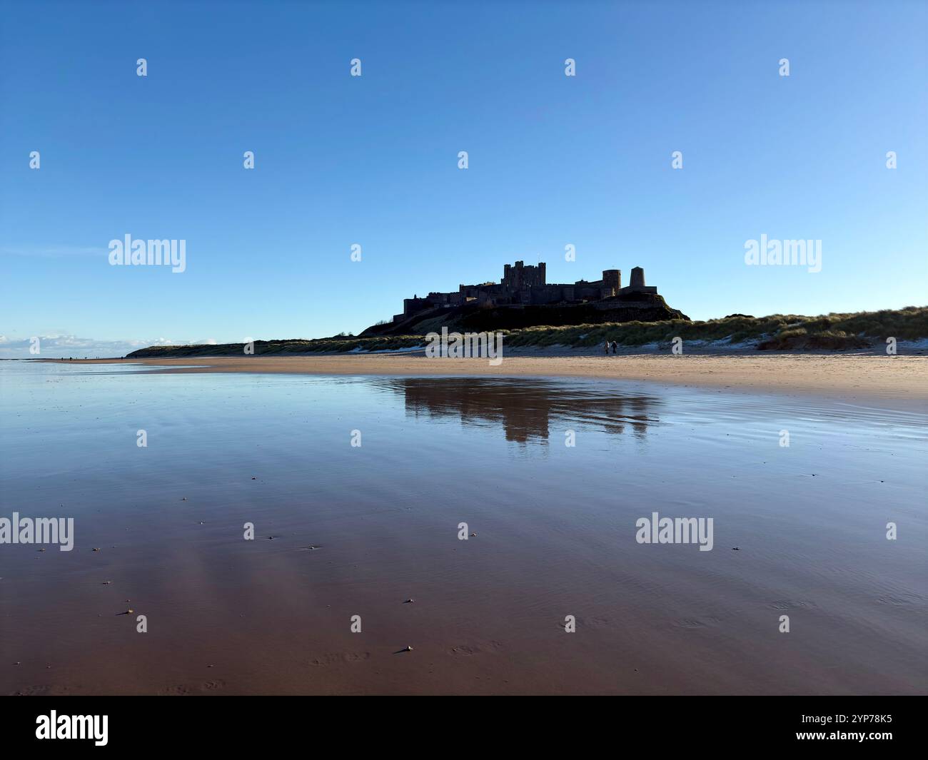 Aerial view bamburgh castle hi-res stock photography and images - Alamy