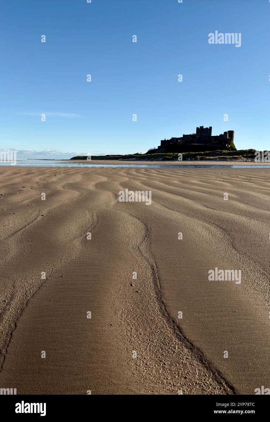 Aerial view bamburgh castle hi-res stock photography and images - Alamy