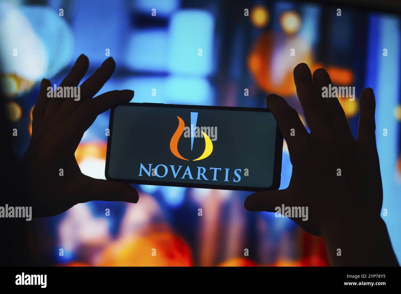 Photo illustration novartis logo hi-res stock photography and images ...