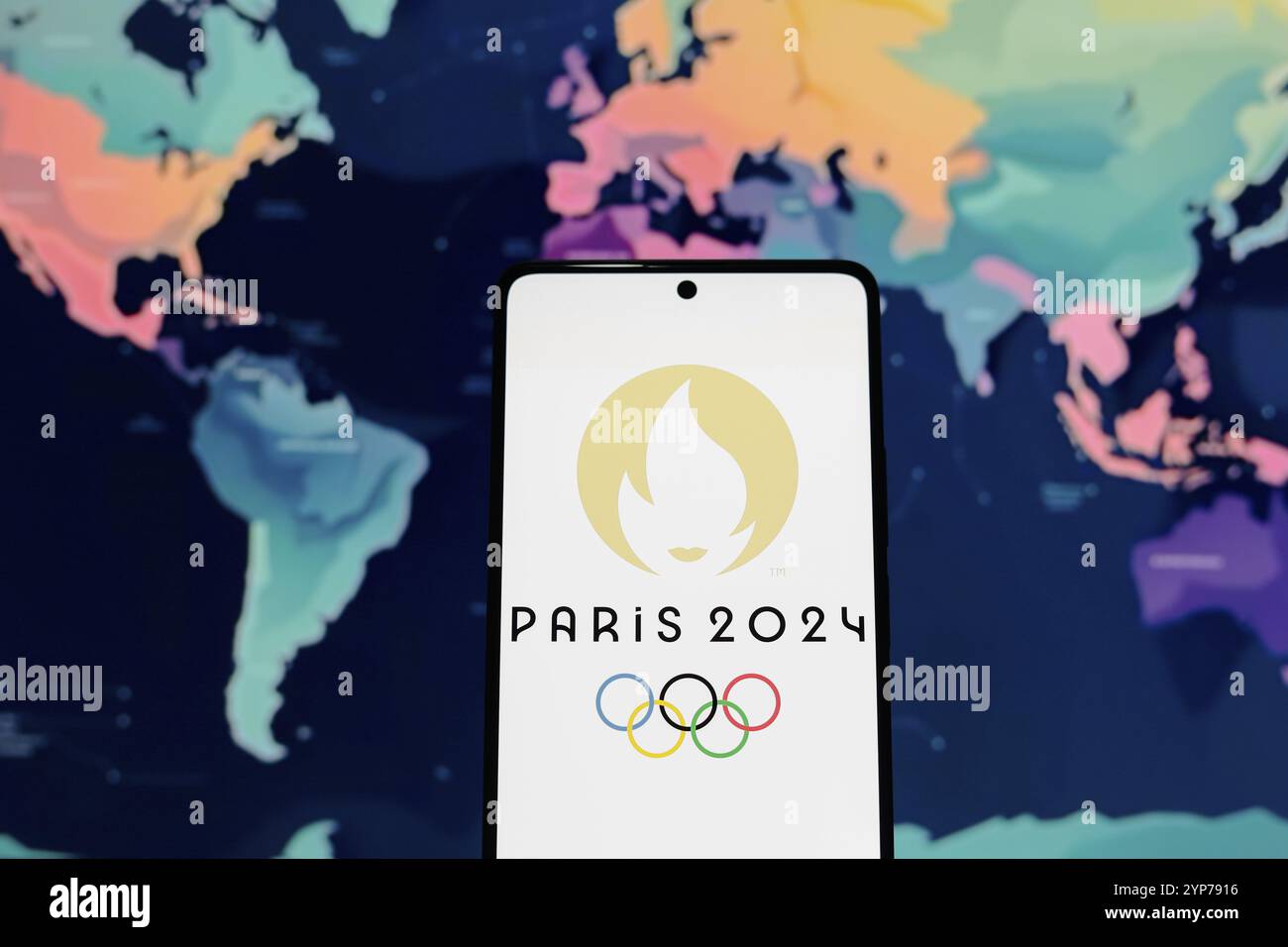 In this photo illustration, the 2024 Summer Olympics (Paris 2024 Games ...