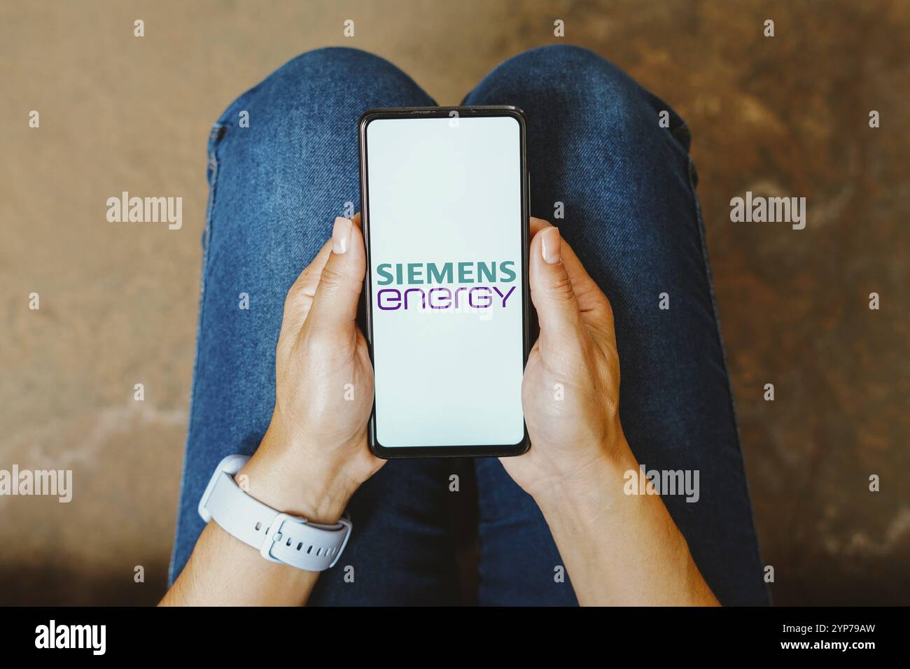 In this photo illustration, the Siemens Energy AG logo is displayed on ...