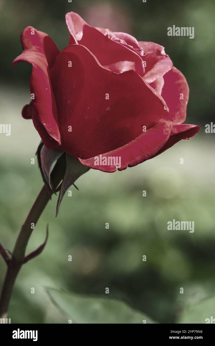 Beautiful blooming red roses hi-res stock photography and images - Alamy