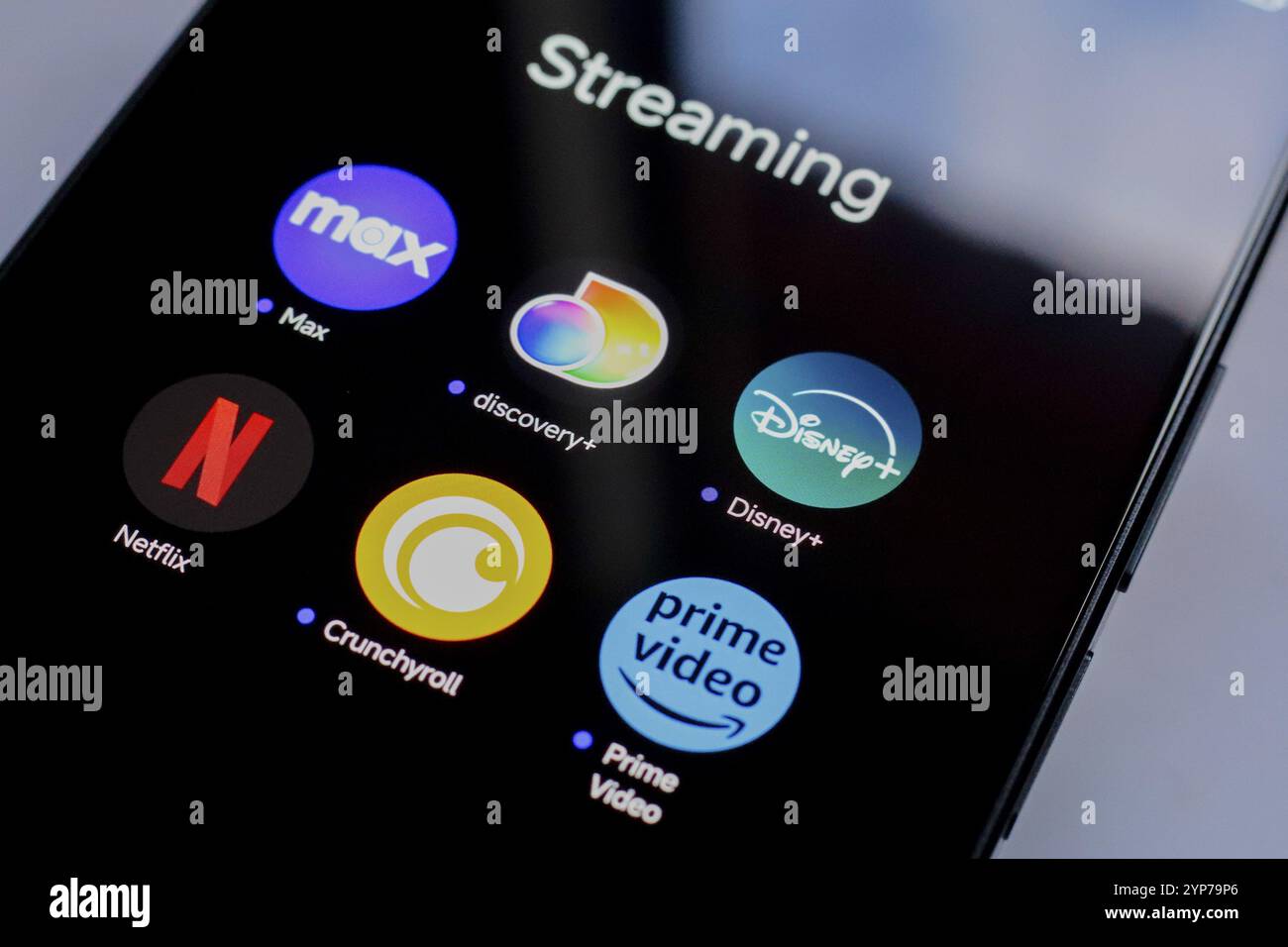 In this photo illustration, the logos of video streaming apps Max ...