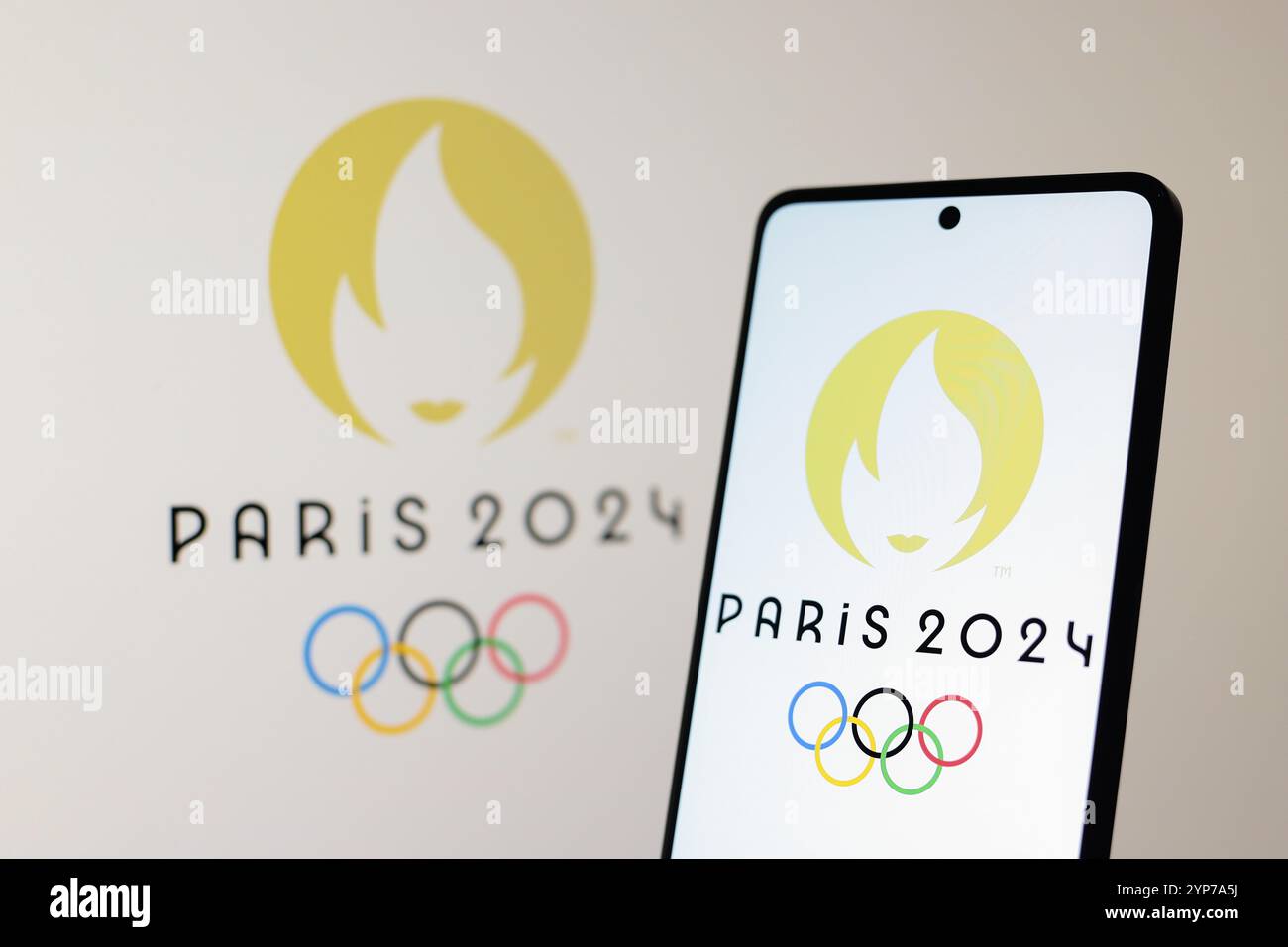 In this photo illustration, the 2024 Summer Olympics (Paris 2024 Games ...