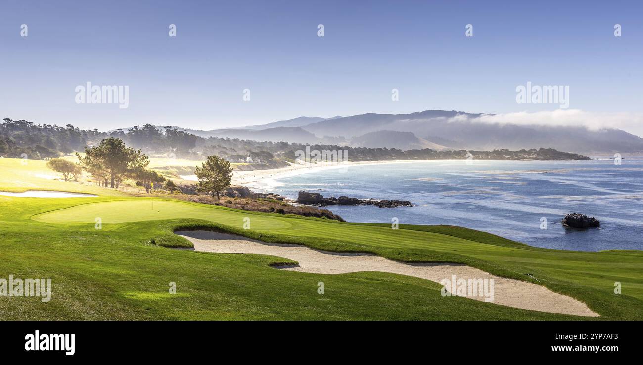 Pebble Beach golf course, Monterey, California, usa Stock Photo - Alamy
