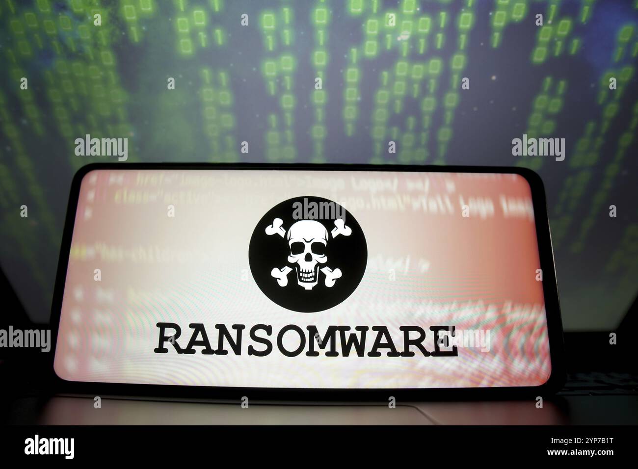 Ransomware is a type of personal data hijacking malware Stock Photo - Alamy