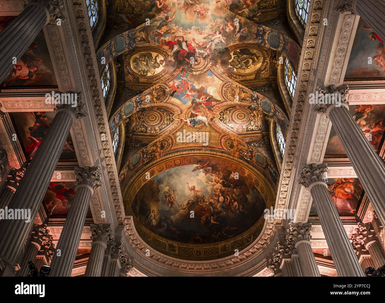 VERSAILLES FRANCE APRIL 01 : Interiors, architectural details an ...