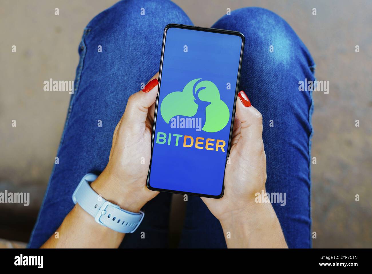 In this photo illustration, the Bitdeer Technologies Group logo is ...