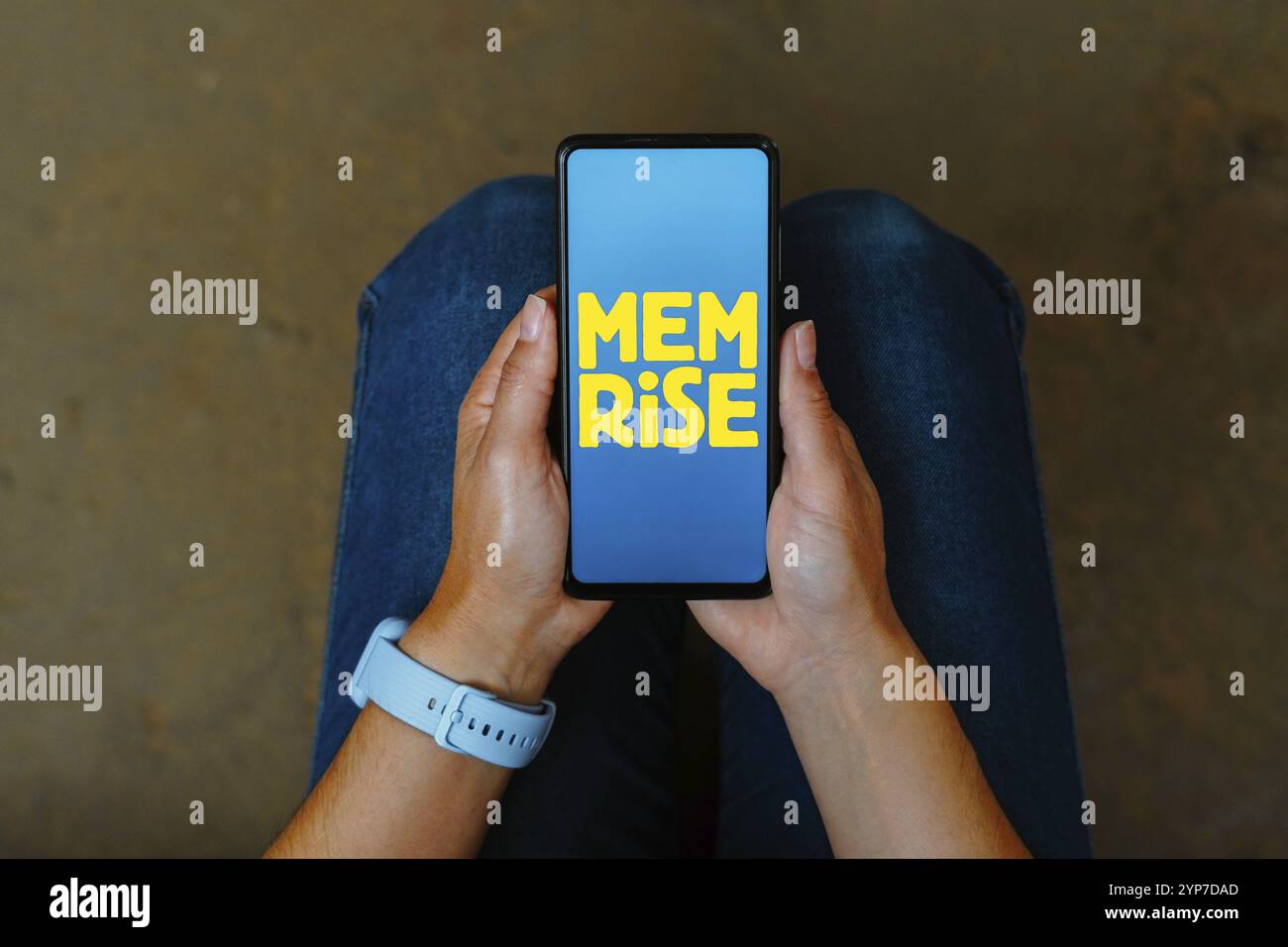 In this photo illustration, the Memrise logo seen displayed on a ...