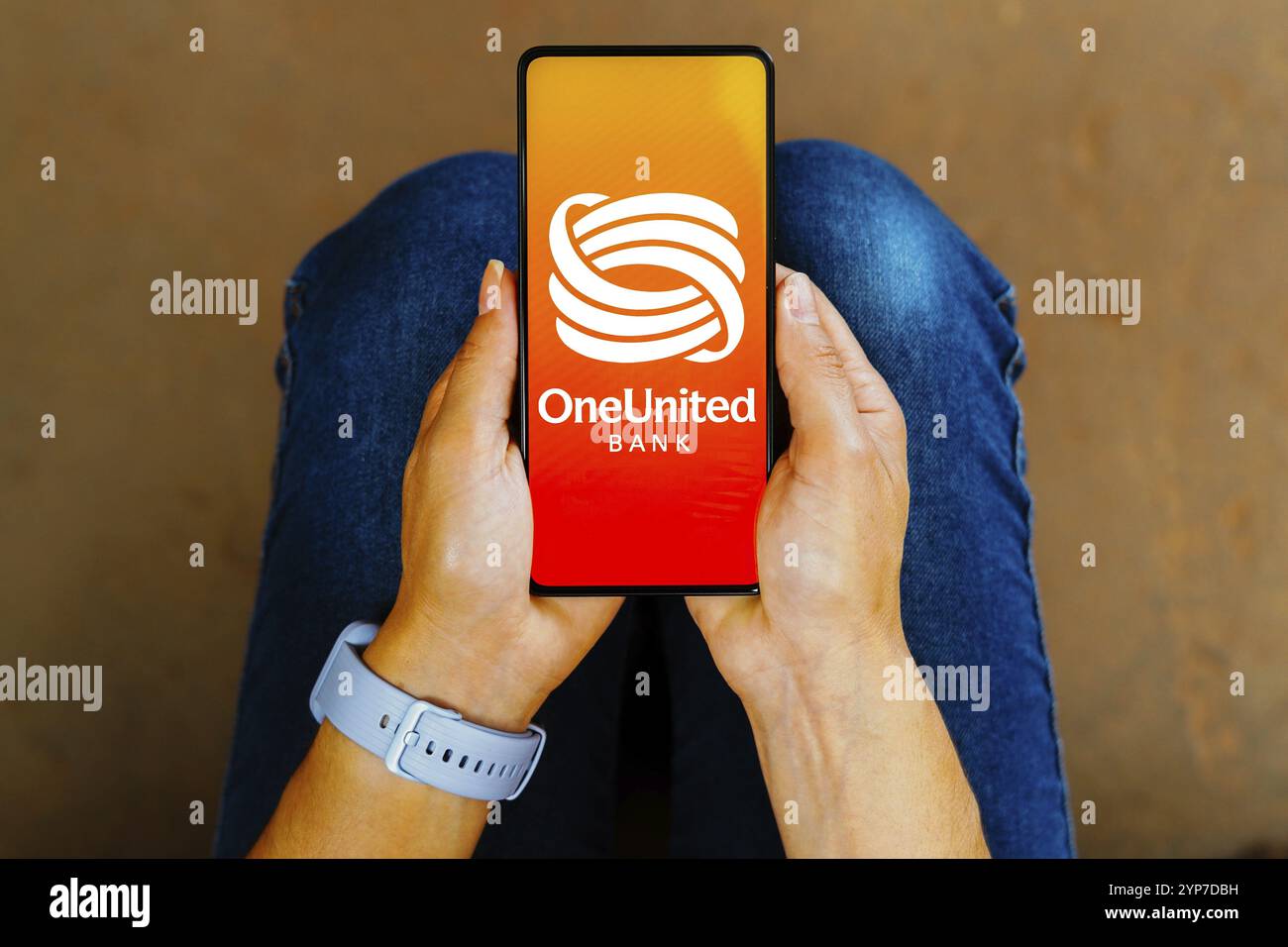 In this photo illustration, the OneUnited Bank logo is displayed on a ...