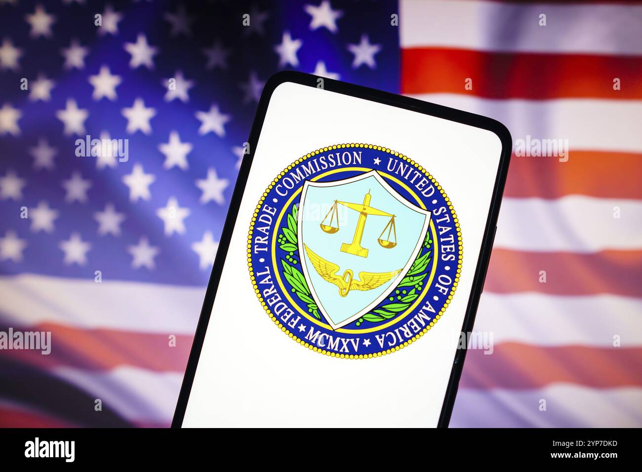In this photo illustration, the United States Federal Trade Commission ...