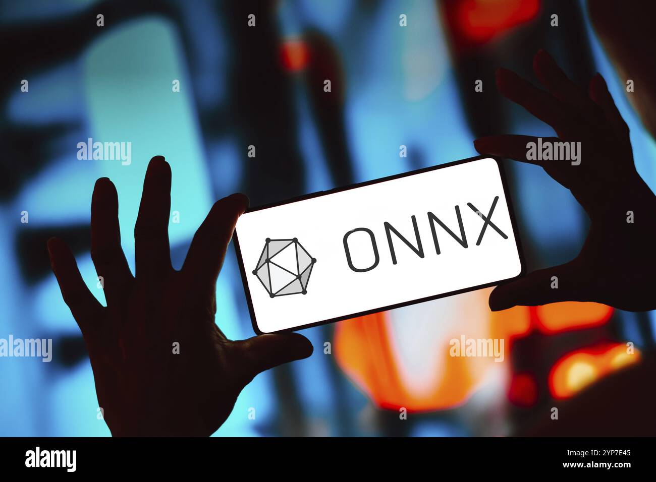 In this photo illustration, the Open Neural Network Exchange (ONNX ...