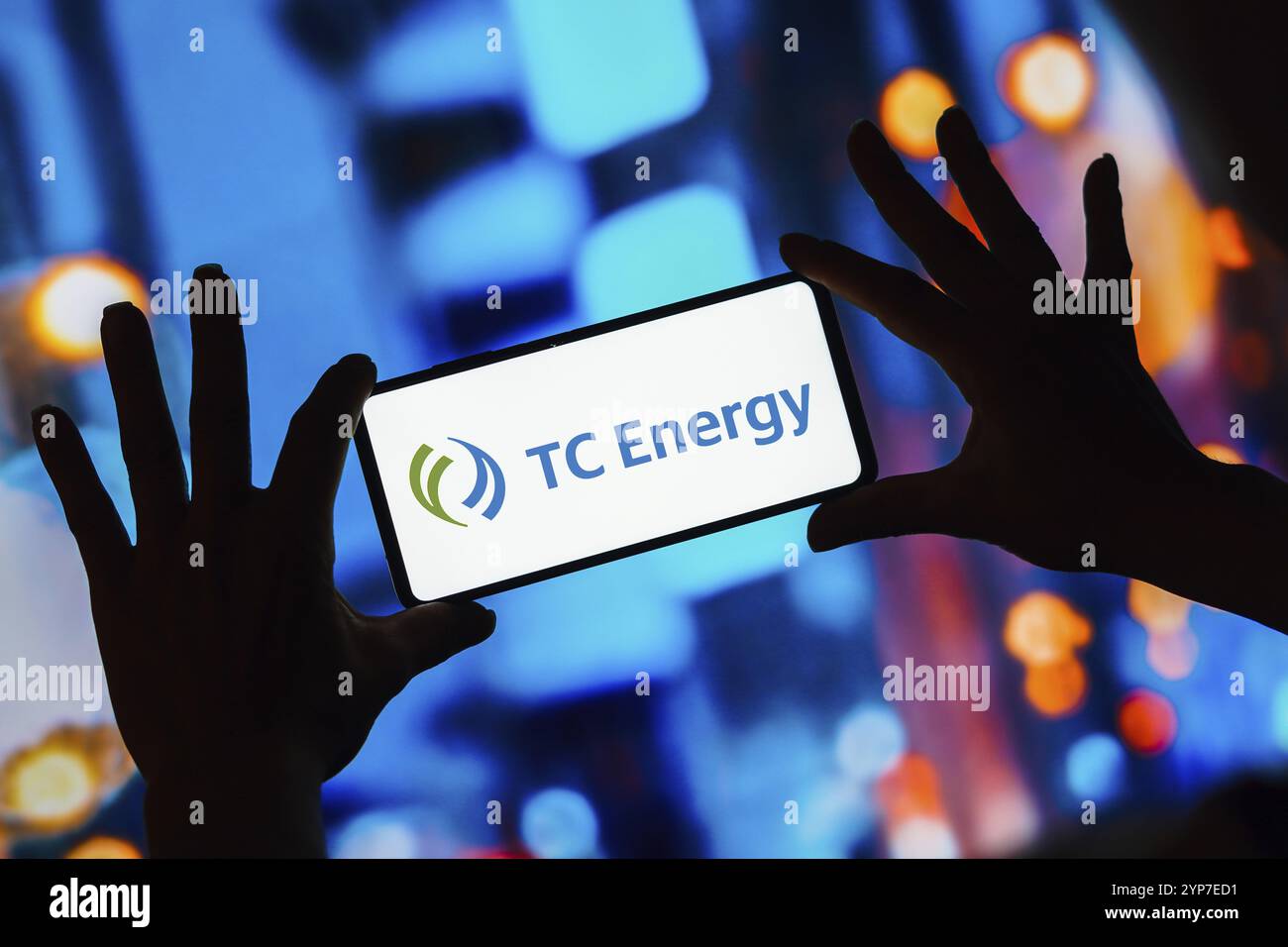 In this photo illustration, the TC Energy Corporation logo is seen ...
