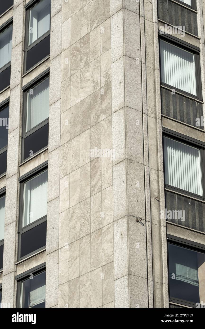 Symmetrical office building from the 50s Stock Photo - Alamy