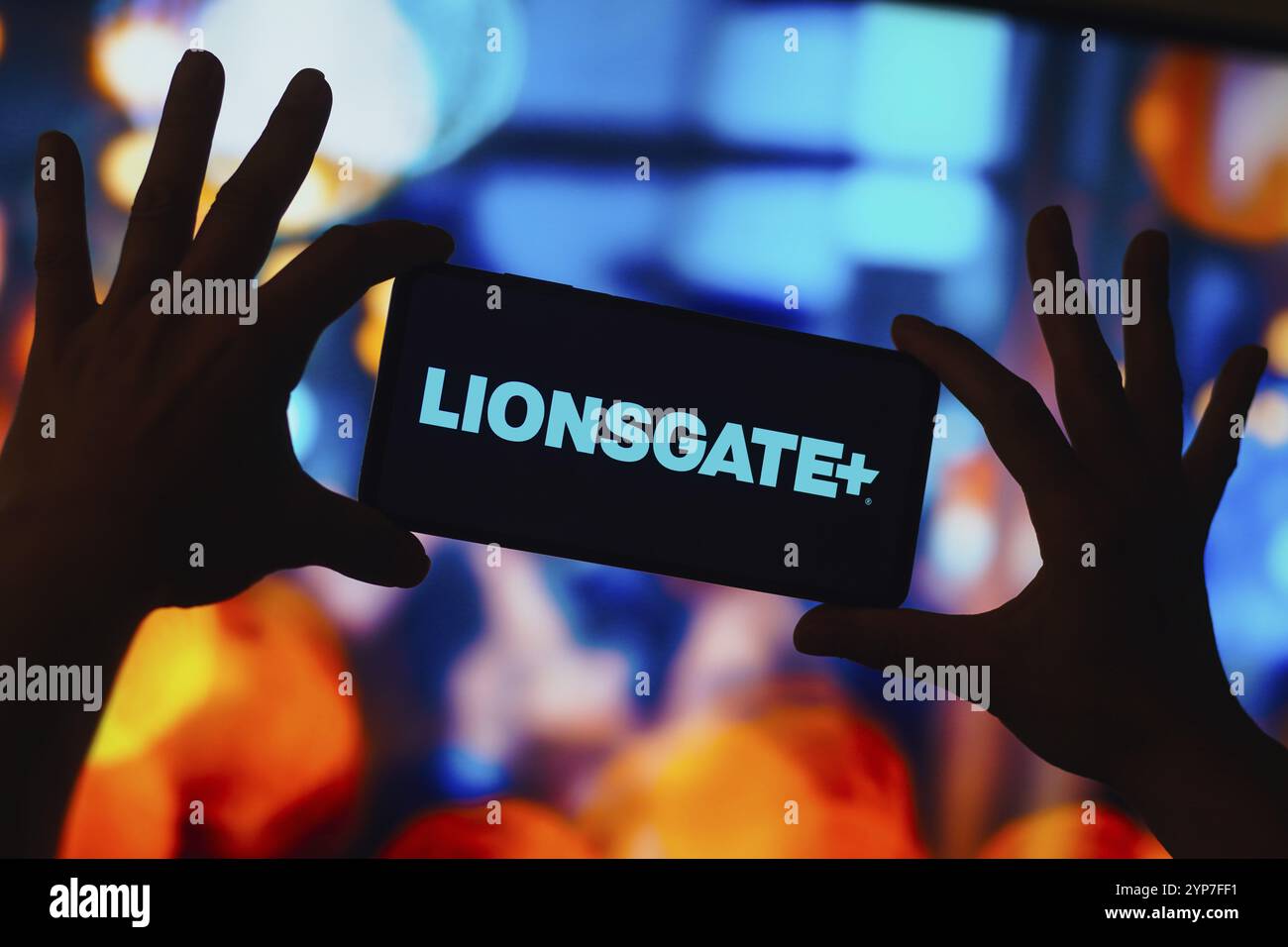 In this photo illustration, the Lions Gate Entertainment Corporation ...