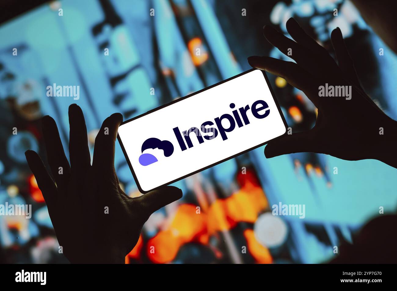 In this photo illustration, the Inspire Medical Systems logo is ...